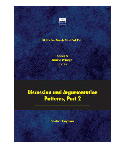 Booklet 5.7: Discussion and Argumentation Patterns, Part 2 - Bonayich